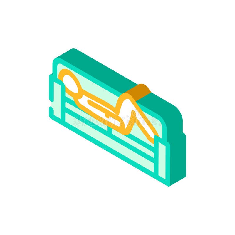 Lying Down Position Diarrhea Isometric Icon Vector Illustration Stock ...