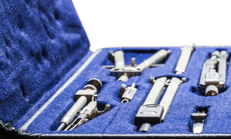 Lying drawing compasses stock image. Image of creative - 70925115