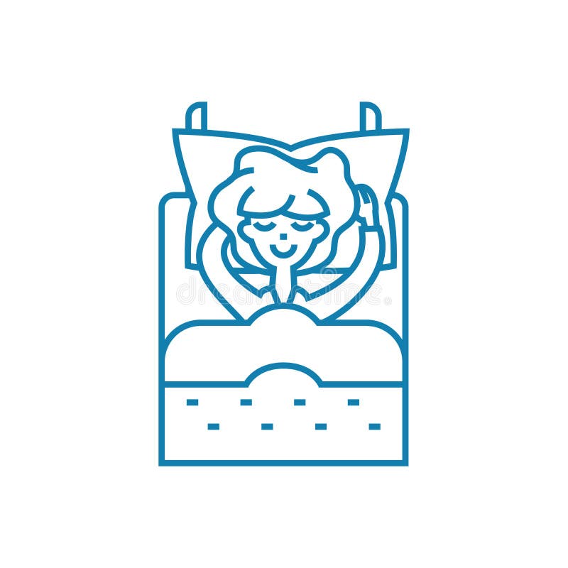 Lying in Linear Icon Concept. Lying in Line Vector Sign, Symbol ...