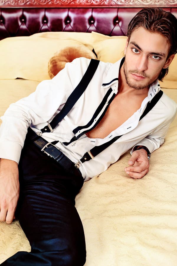 Lying man stock photo. Image of chic, passion, love, model - 21555322