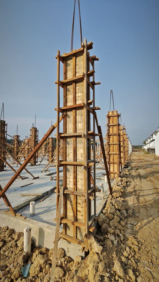 Lying of Metal and Concrete Structure for the Initial Housing ...