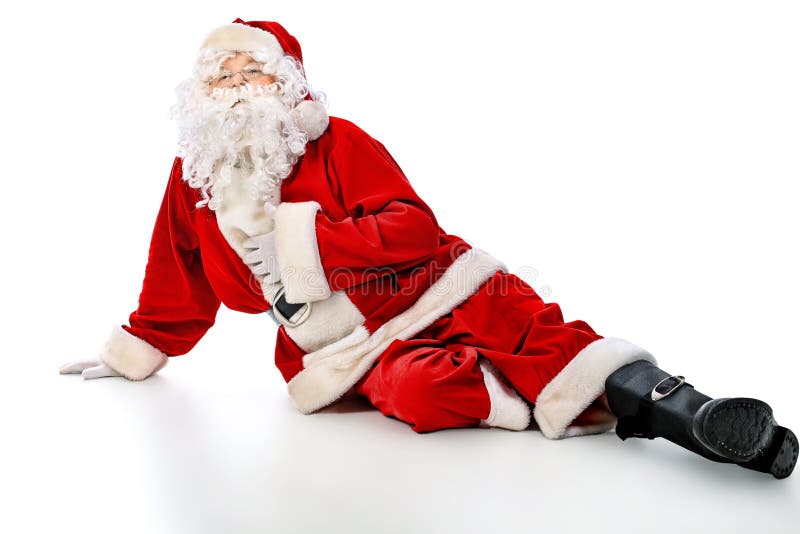 Kickboxing Santa Claus stock image. Image of greybeard - 35694529