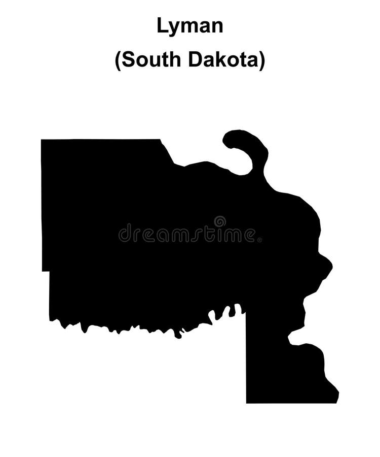 Lyman outline map stock vector. Illustration of territory - 361759328