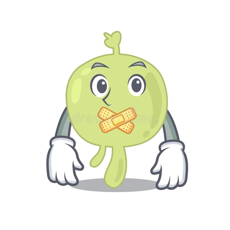 Lymph Node Cartoon Character Style Having Strange Silent Face Stock ...