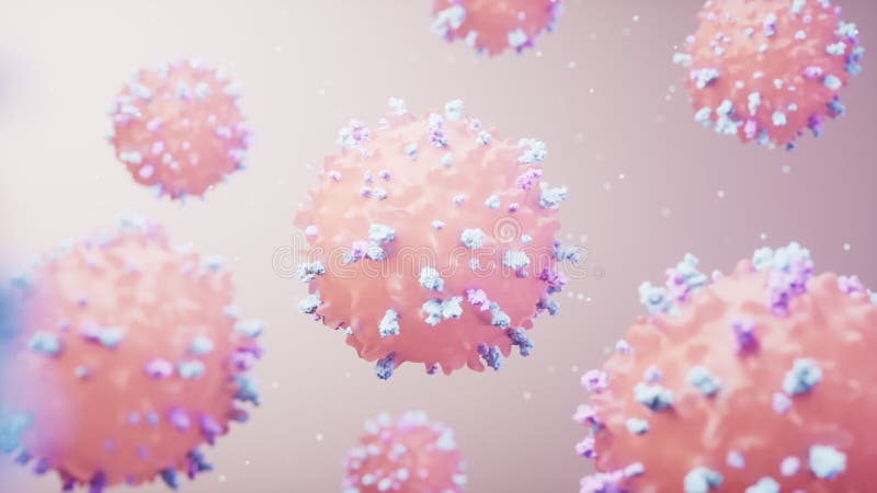 Lymphocytes and Biological Immune System, 3d Rendering Stock Footage ...