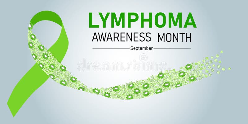 Lymphoma ribbon stock illustration. Illustration of charity - 254914595