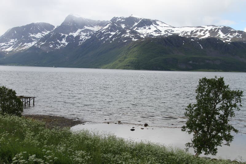 Lyngen Alps, Norway stock photo. Image of nature, bank - 96072886