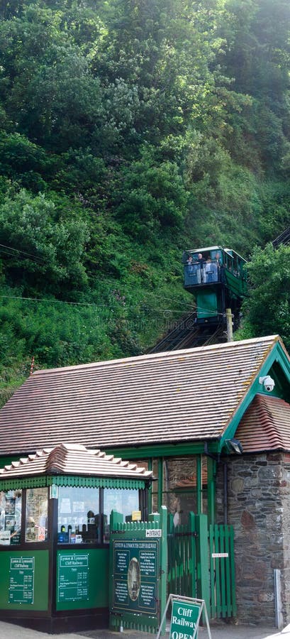 Lynmouth & Lynton Cliff Railway Editorial Photo - Image of lampost ...