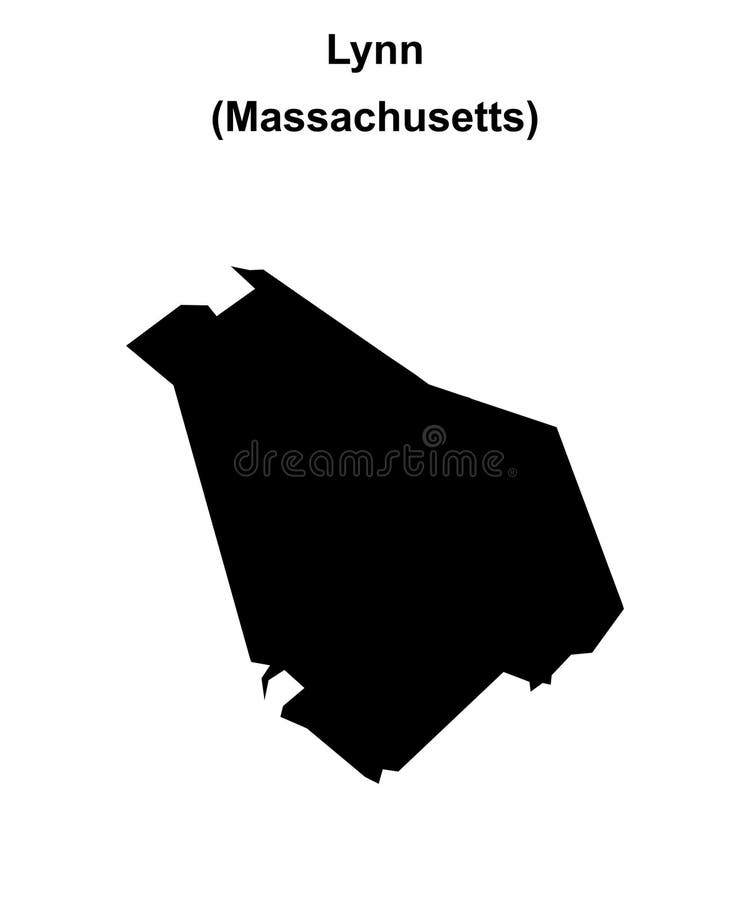Lynn outline map stock vector. Illustration of contour - 357333945