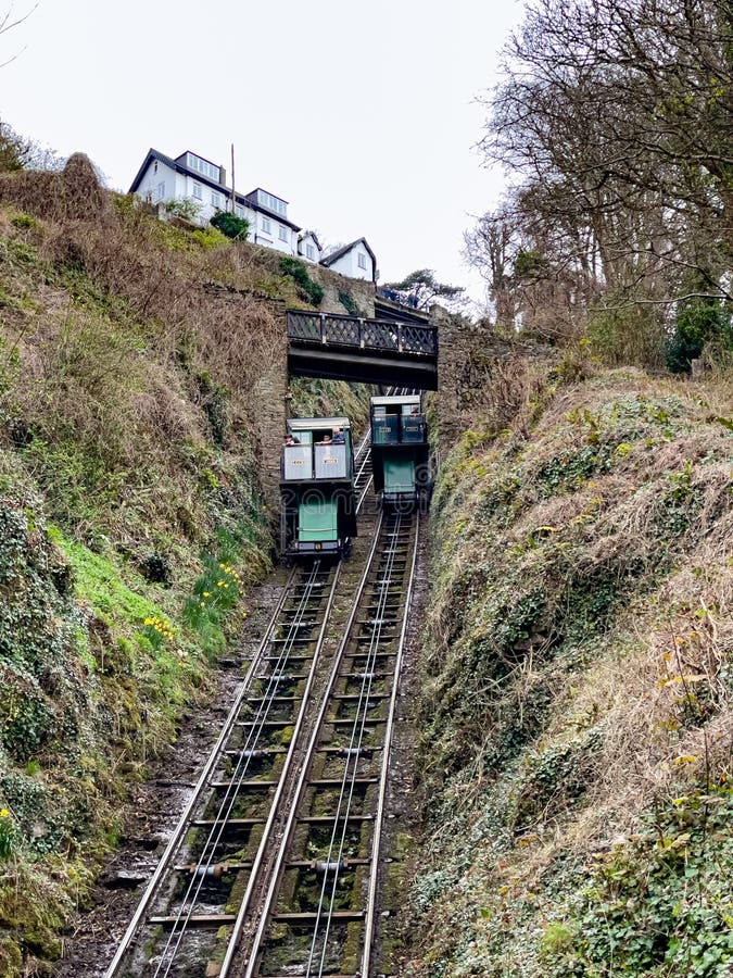 Lynton and Lymouth Cliff Railway, Devon Editorial Image - Image of ...