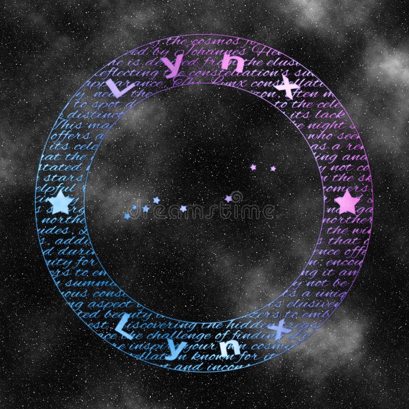 Lynx Constellation, Cat Constellation Stock Illustration - Illustration ...