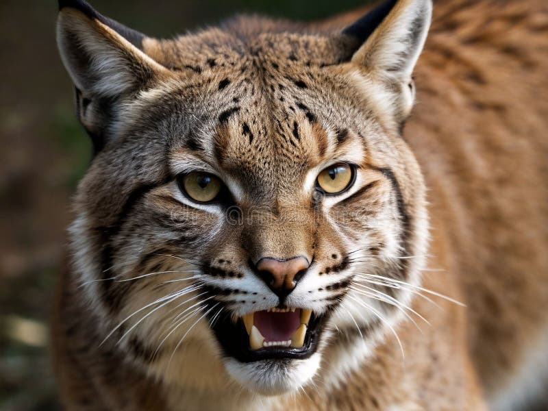 Lynx stock image. Image of mountain, closeup, mouth - 336869165