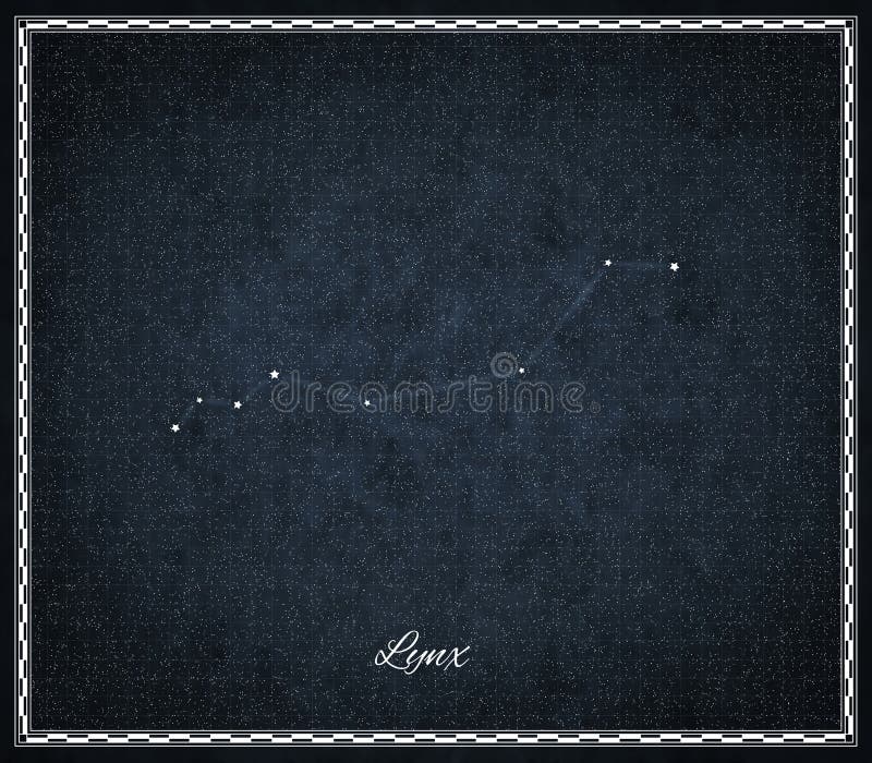 Lynx Star Constellation, Night Sky, Cluster of Stars, Deep Space Stock ...