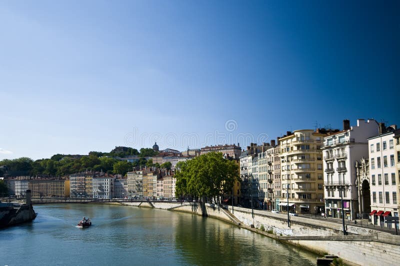 Lyon stock photo. Image of city, riverside, river, nature - 11211948
