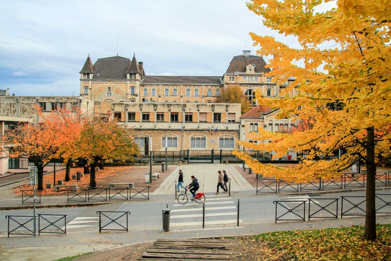 Lyon in autumn editorial photography. Image of colorful - 47752912