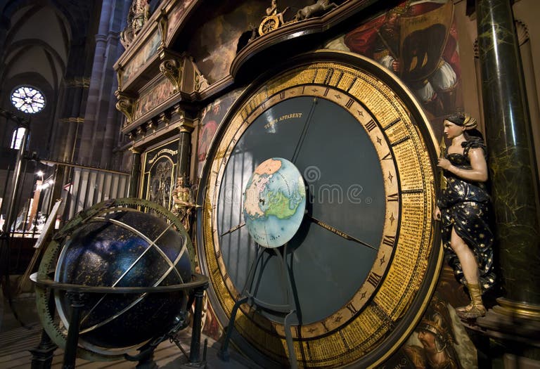 Strasbourg cathedral clock editorial photo. Image of inside - 10739236
