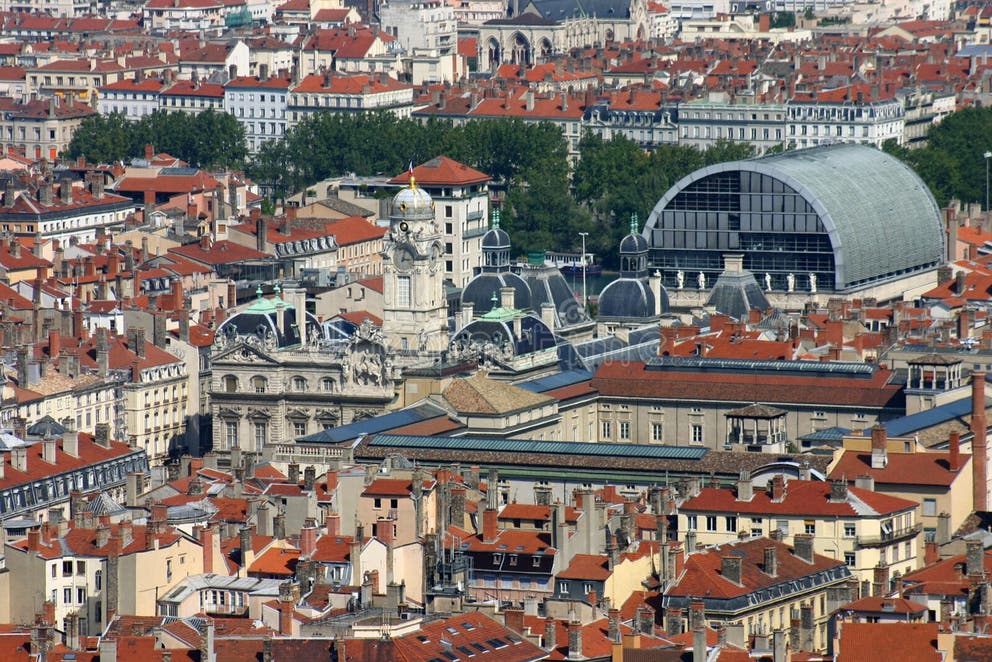 Lyon Center stock photo. Image of center, tower, rhone - 7435900