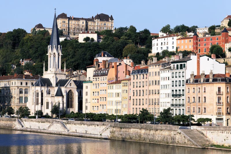 Lyon city stock image. Image of europe, district, ancient - 22956903