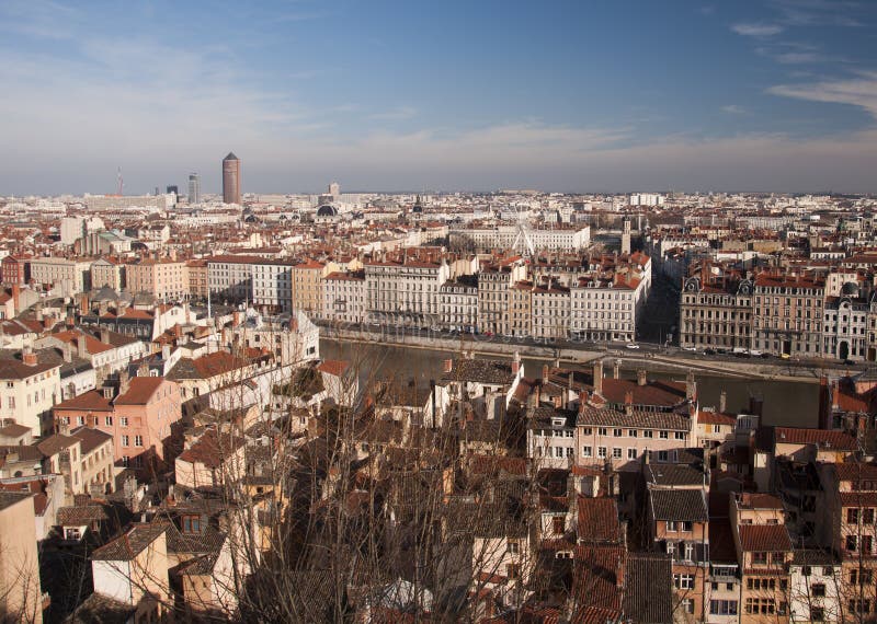 Lyon cityscape - France stock photo. Image of landscape - 23626788