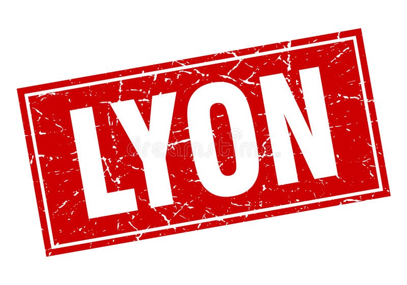 Lyon stamp stock vector. Illustration of travel, retro - 125008400
