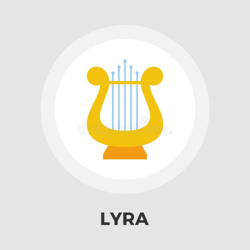 Lyra icon stock vector. Illustration of icon, lyra, isolated - 92418305