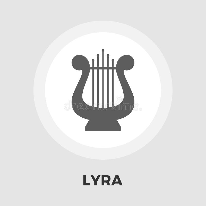Lyra symbol vektor illustrationer. Illustration av form - 90294013