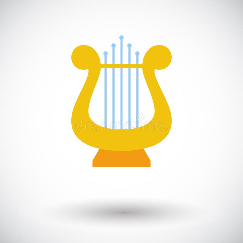 Lyra symbol vektor illustrationer. Illustration av form - 90294013