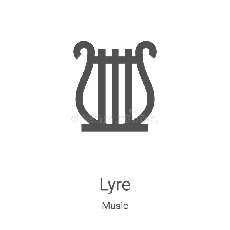 Lyre - Symbol Of Music And Arts Stock Vector - Illustration of greek ...