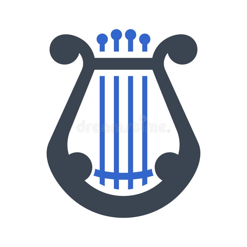 Lyre Musical Instrument Icon Stock Vector - Illustration of ...