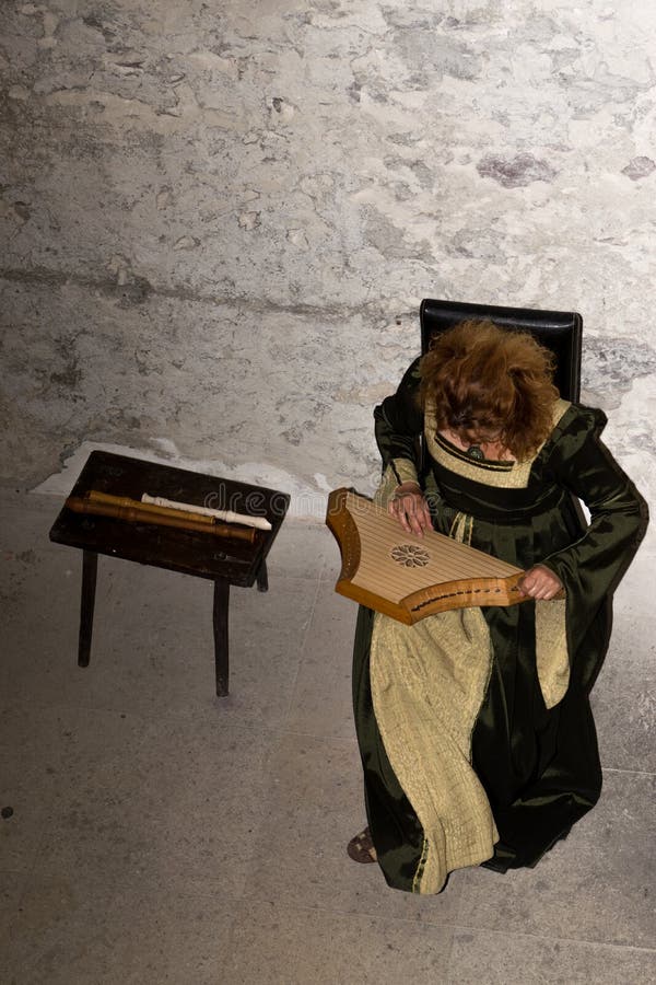 Lyre player editorial photography. Image of entertainment - 110360617