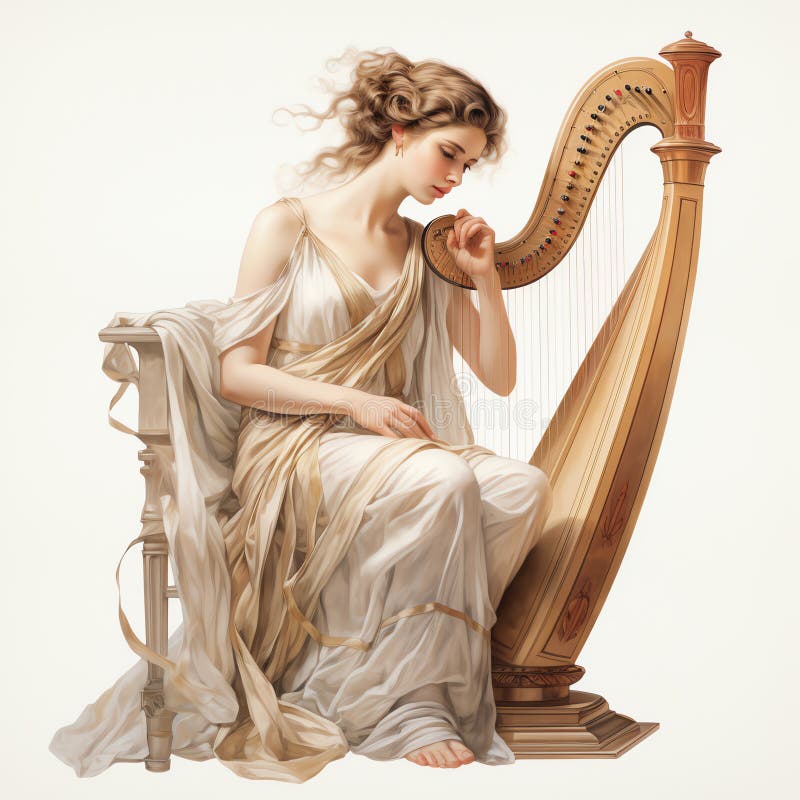 Lyre a Stringed Musical Instrument Often Associated with Apollo ...