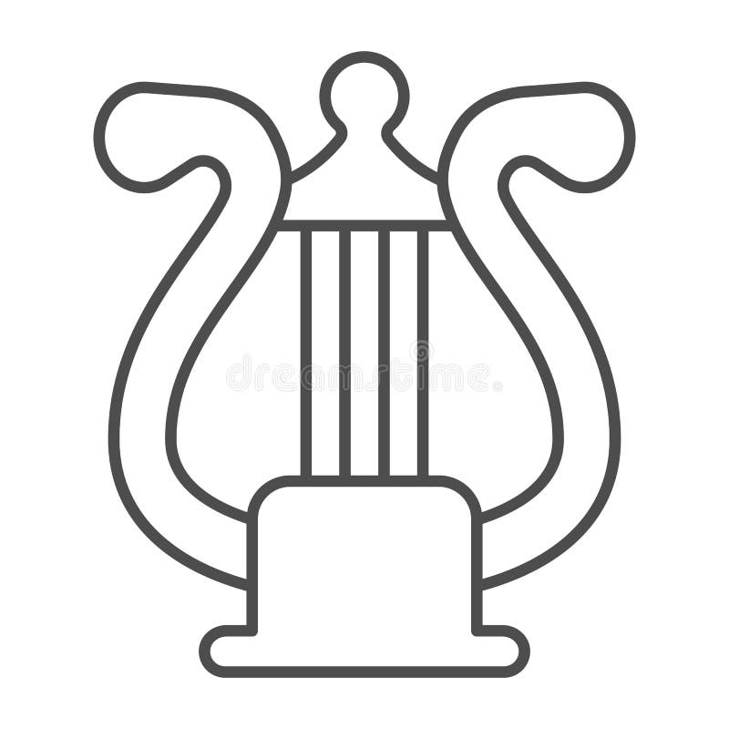 Lyre Outline Stock Illustrations – 719 Lyre Outline Stock Illustrations ...