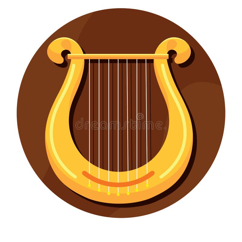 Harp and Lyre Icon Vector Logo Template Illustration Design. Symbol of ...