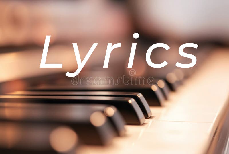 Lyrics Text Words Music Background Stock Illustration - Illustration of ...