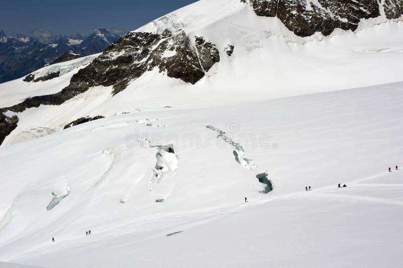 Lys glacier stock image. Image of peak, alpinism, snow - 46811815