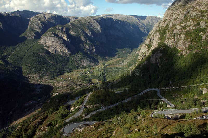 Lysebotn seen from above stock photo. Image of norway - 11133648