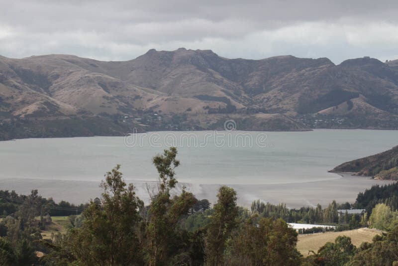 Lyttleton Harbour, Canterbury NZ Stock Image - Image of lyttleton ...