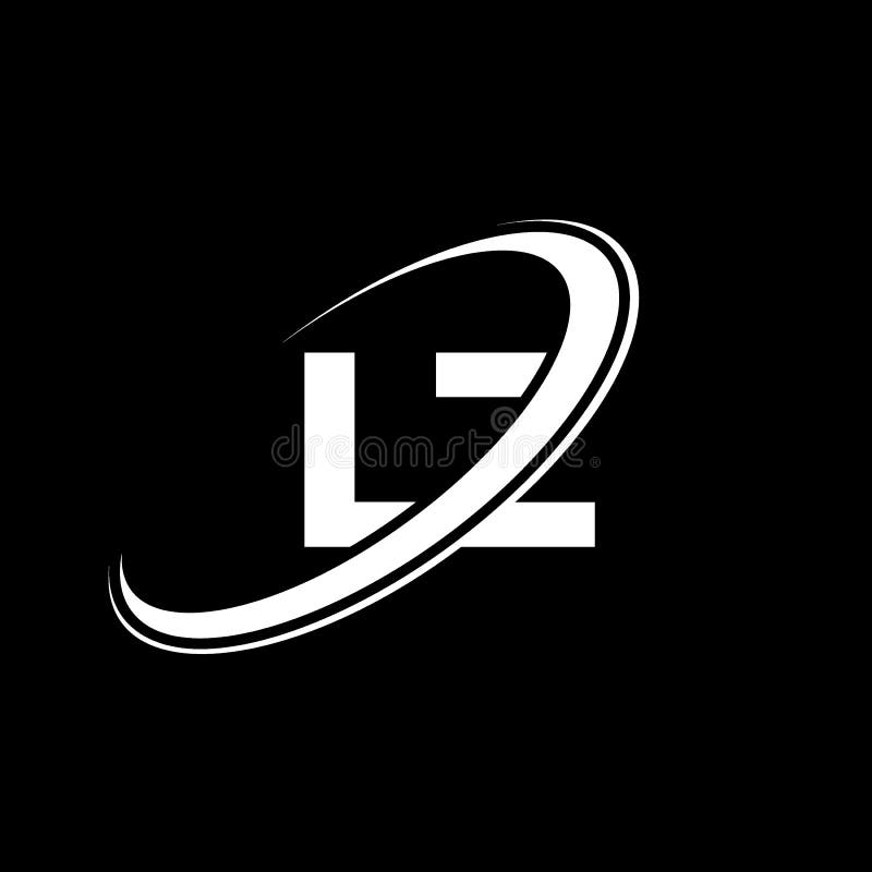 LZ L Z Letter Logo Design. Initial Letter LZ Linked Circle Uppercase ...