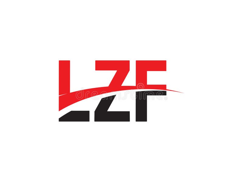 LZF Letter Initial Logo Design Stock Vector - Illustration of alphabet ...