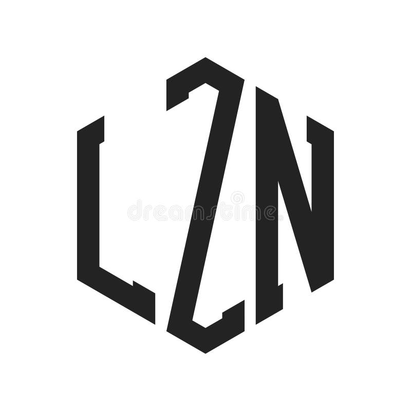 LZN Logo Design. Initial Letter LZN Monogram Logo Using Hexagon Shape ...