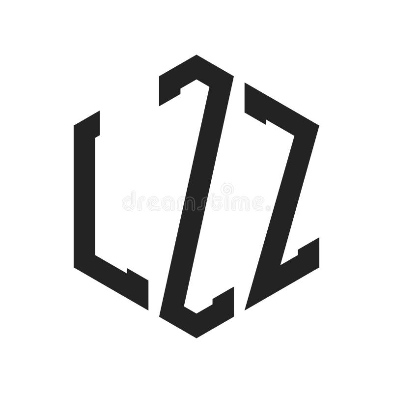 LZZ Logo Design. Initial Letter LZZ Monogram Logo Using Hexagon Shape ...