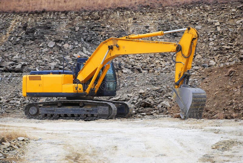 Máquina escavadora imagem de stock. Imagem de escavador - 24029975
