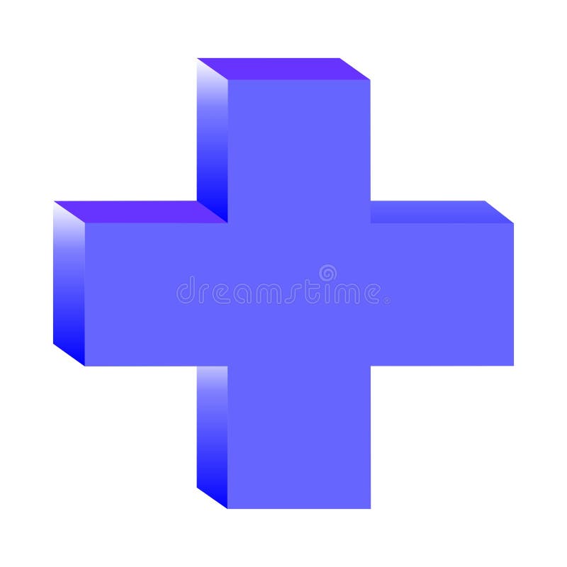 Signo Verde Más Símbolo Positivo Aislado En Un Fondo Blanco Ilustración ...