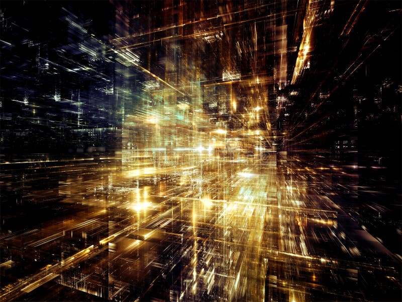 Más allá del mundo virtual stock de ilustración. Ilustración de fondo ...