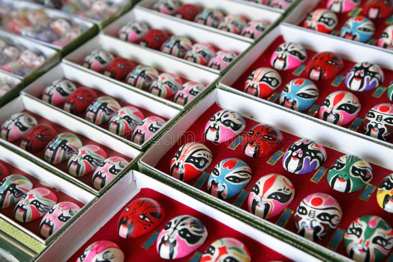 Máscaras chinas foto de archivo. Imagen de caras, cultural - 22399838