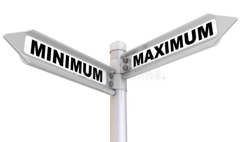 Máximo E Mínimo Marca Da Maneira Ilustração Stock - Ilustração de fundo ...