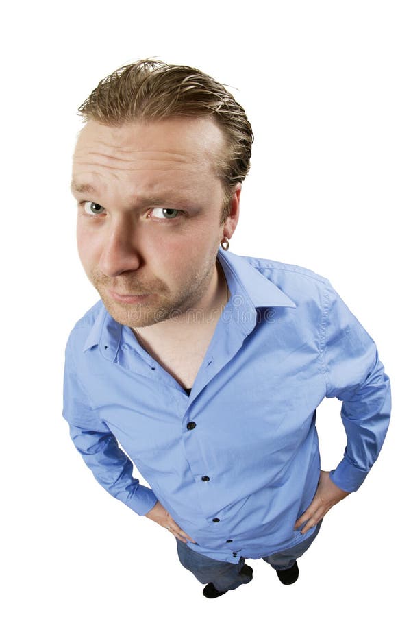 Homme sceptique photo stock. Image du défendable, prudent - 37419462