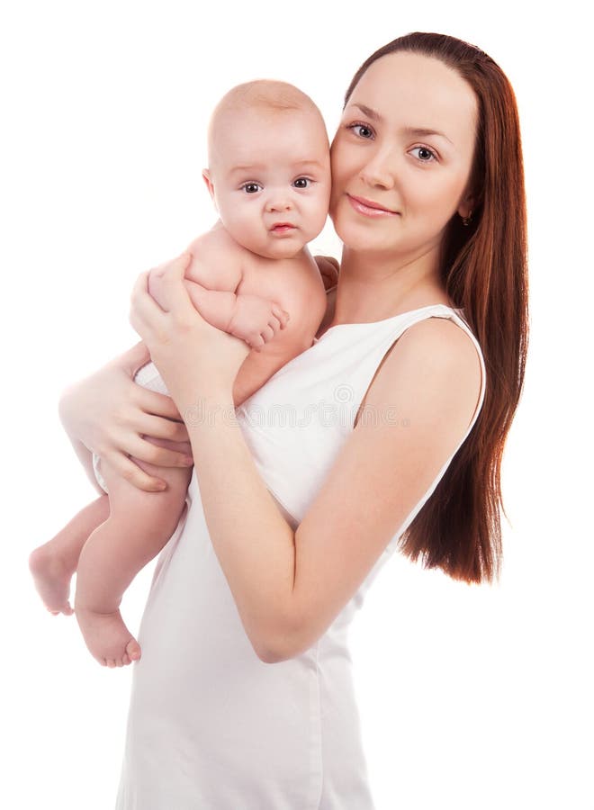 Mãe e bebê foto de stock. Imagem de infante, estar, menino - 34142718