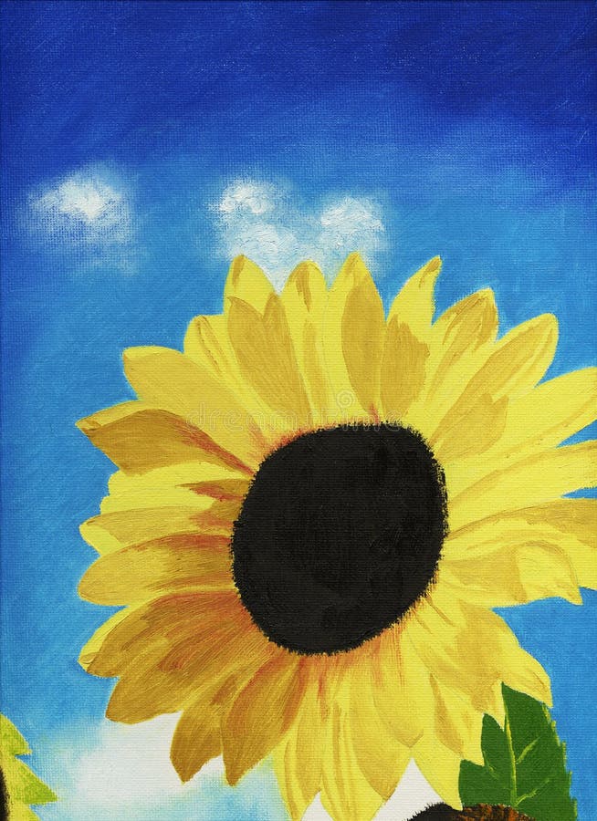 Solrosor Van Gogh Stilefterföljd Stock Illustrationer - Illustration av ...