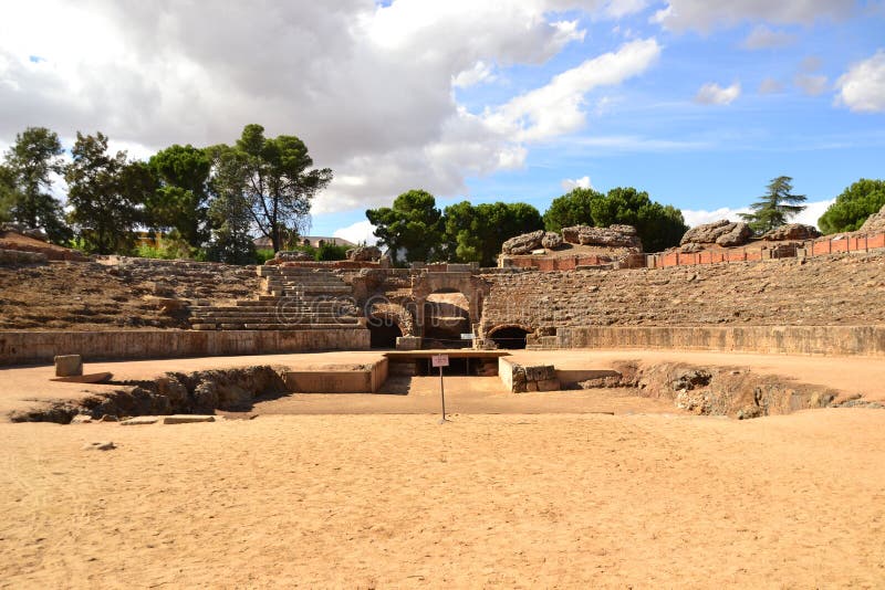 Mérida, Circo Romano, Archs Imagen editorial - Imagen de gladiador ...